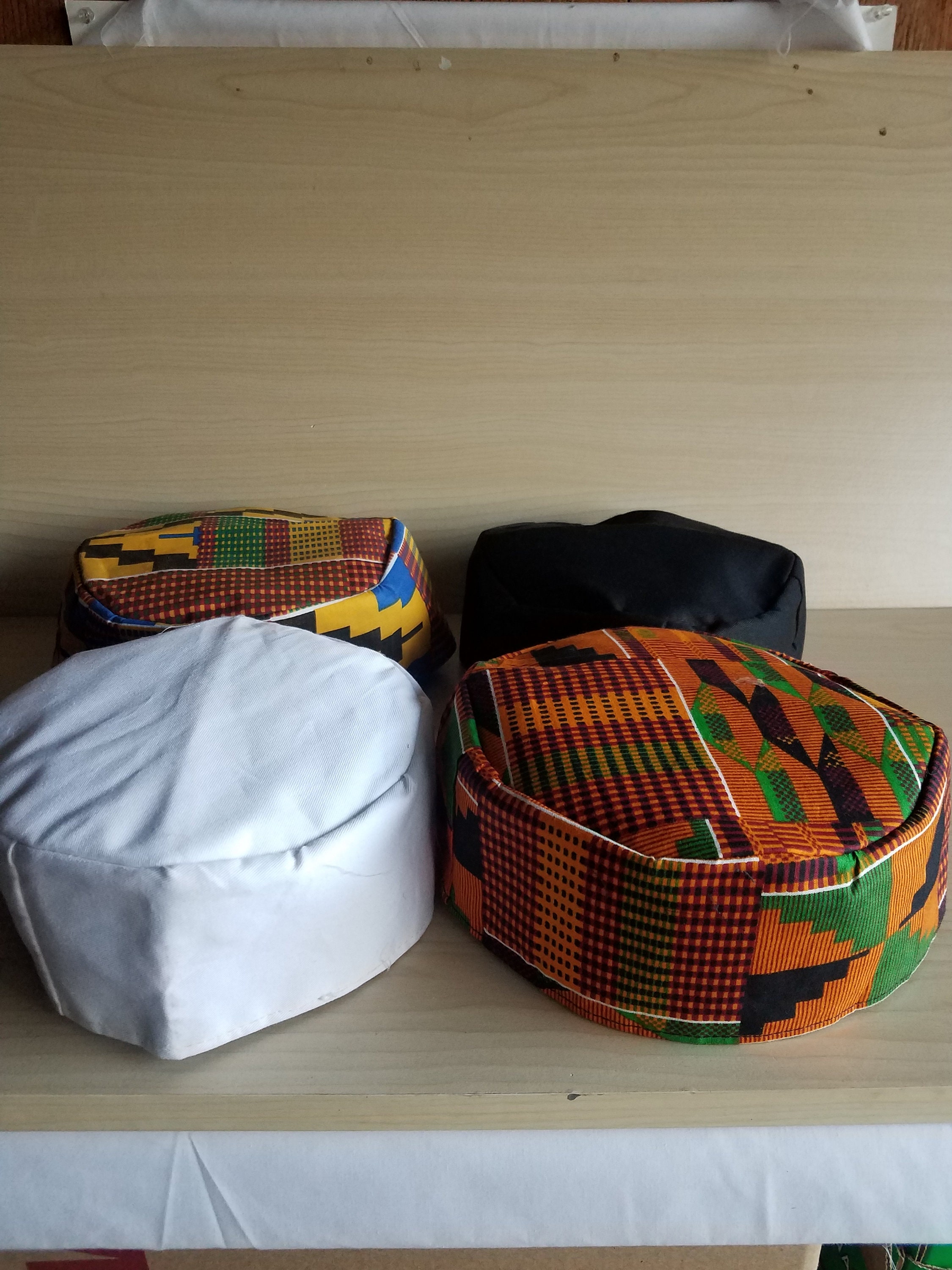 Kente Kufi Hat African Kufi Hat 100% Cotton One Size African Kufi ...