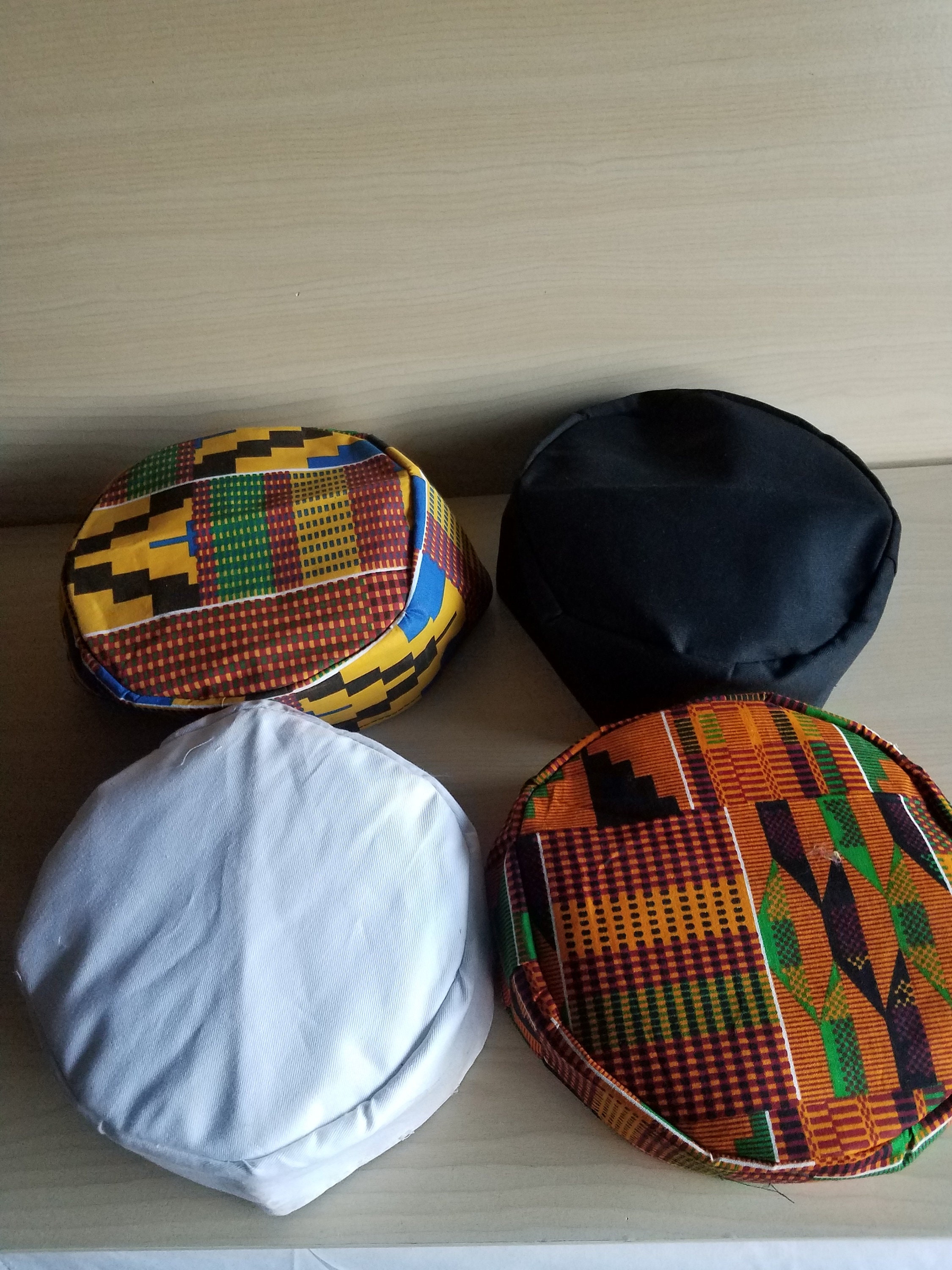 Kente Kufi Hat African Kufi Hat 100% Cotton One Size African Kufi ...