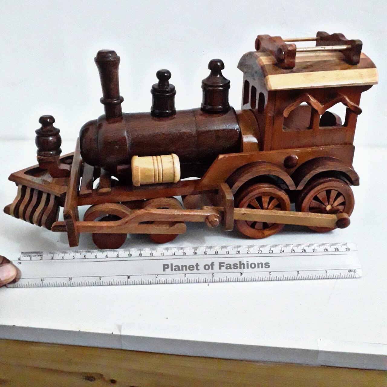 Handmade Wooden Steam Train: Vintage Rustic Decor - Etsy