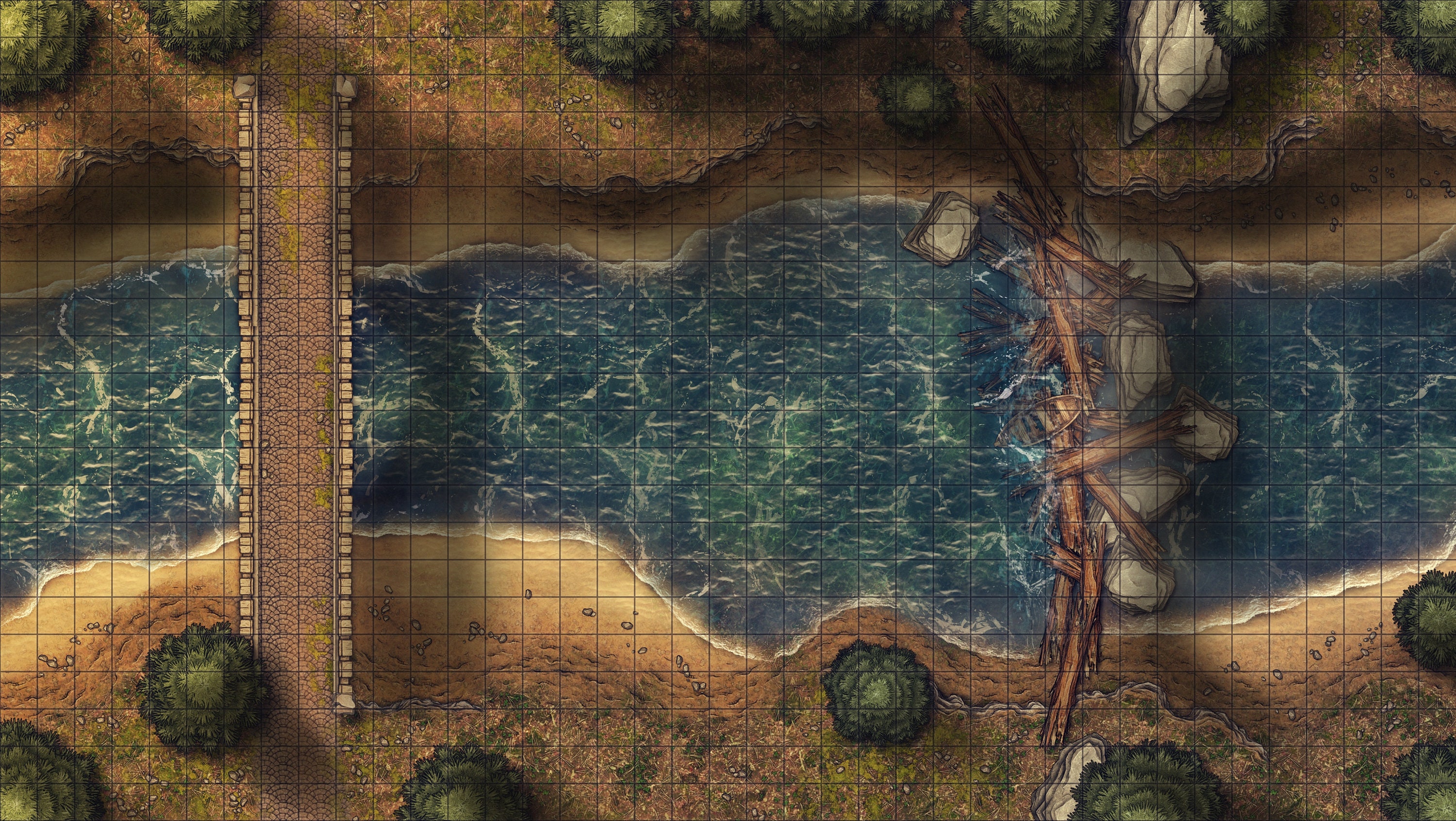 Dnd River Battlemaps Pack - Etsy