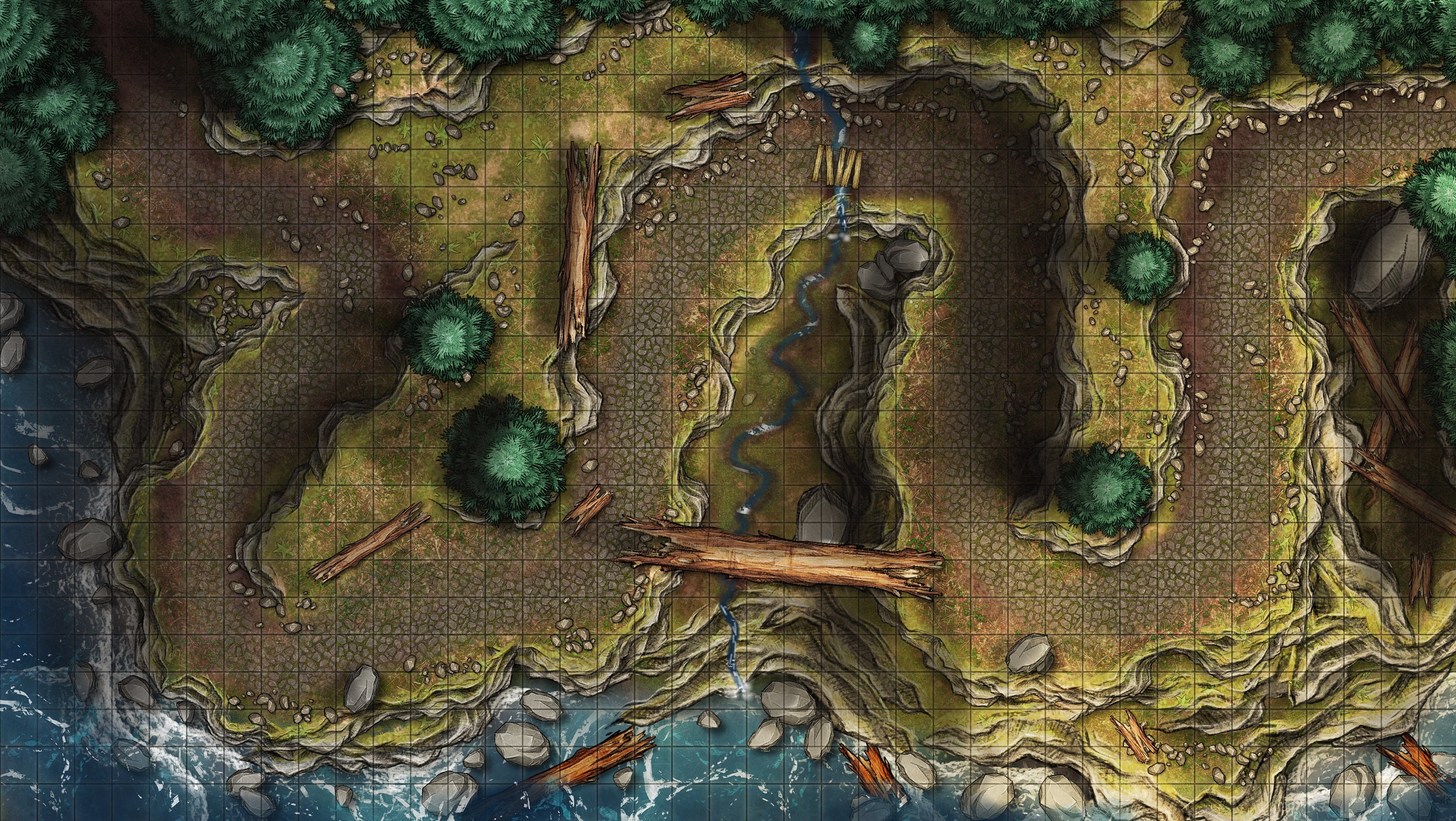 Forest Battlemap Pack for Dungeons and Dragons 4k - Etsy