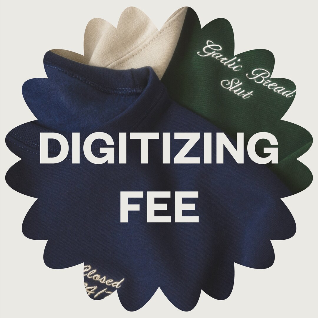 Digitizing Fee - Etsy