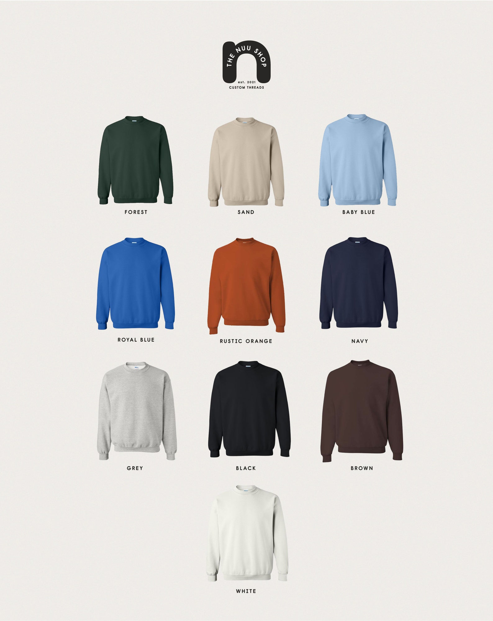 Custom Embroidered Varsity Crewneck Embroidery Crewneck - Etsy