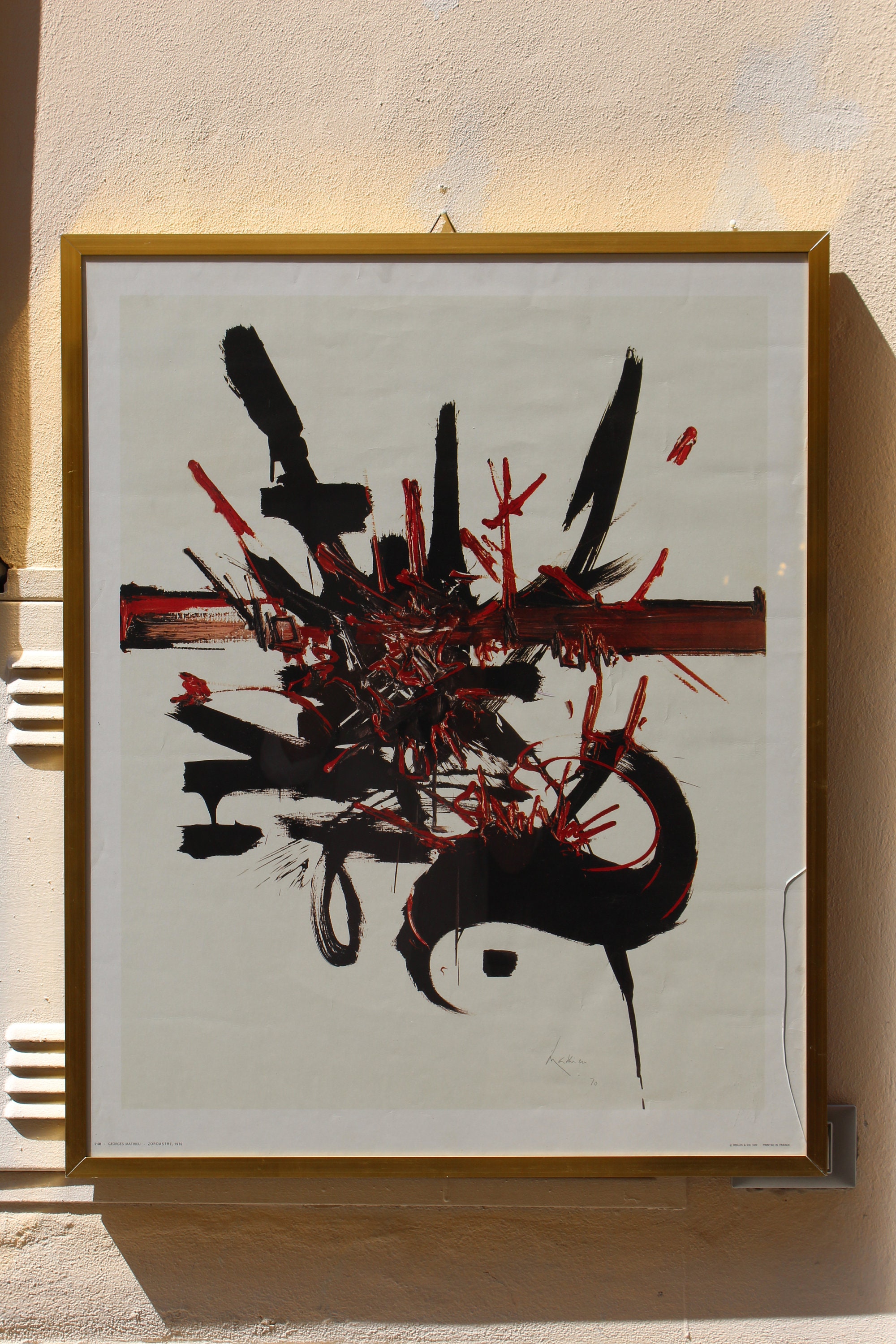 French Lithograph by Georges Mathieu 1970s - Etsy