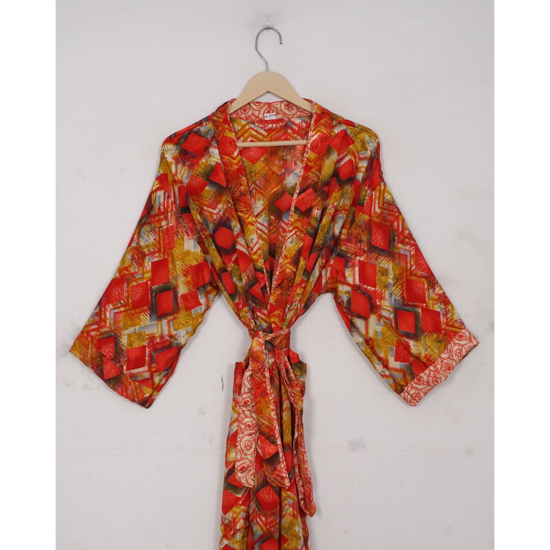 Swim Wear Honeymoon Gown/ Indian Silk Saree Printed/ Bridal - Etsy