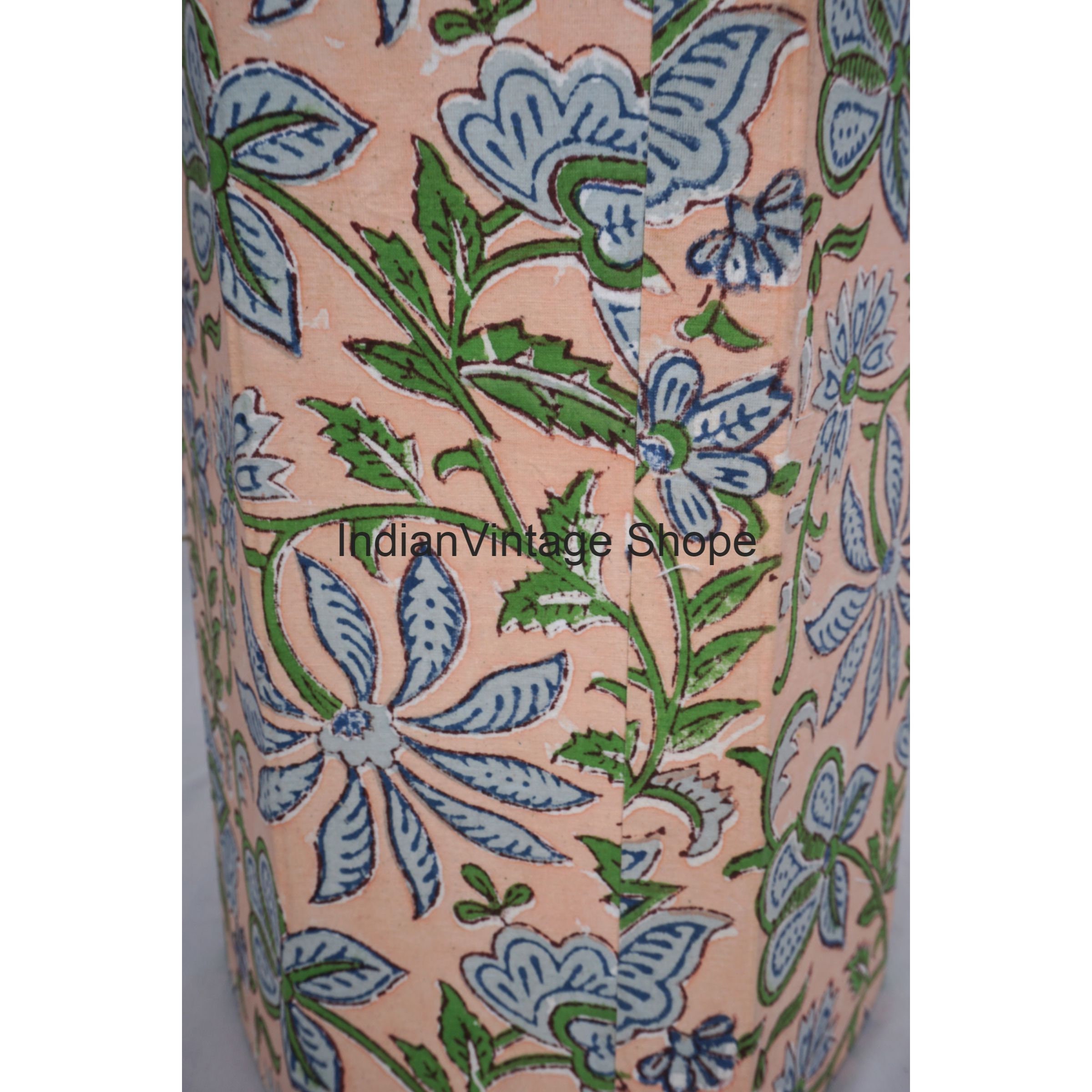 New Waste Bin Study Room Dustbin Hand Block Printed Handmade Home Card ...