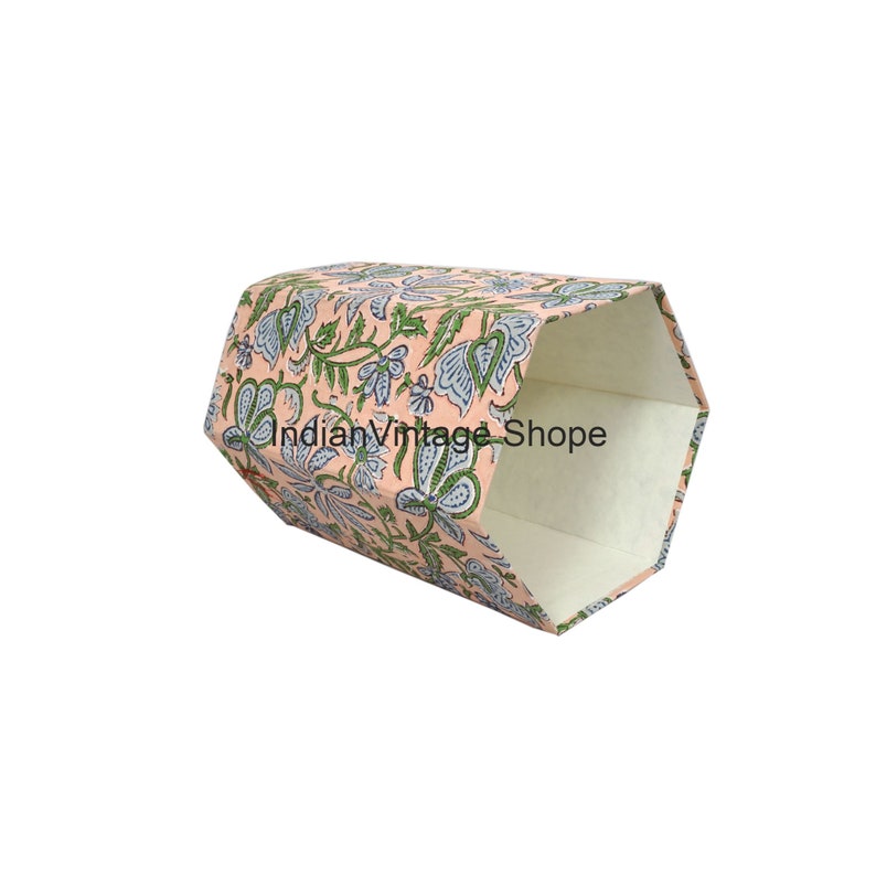 New Waste Bin Study Room Dustbin Hand Block Printed Handmade Home Card ...