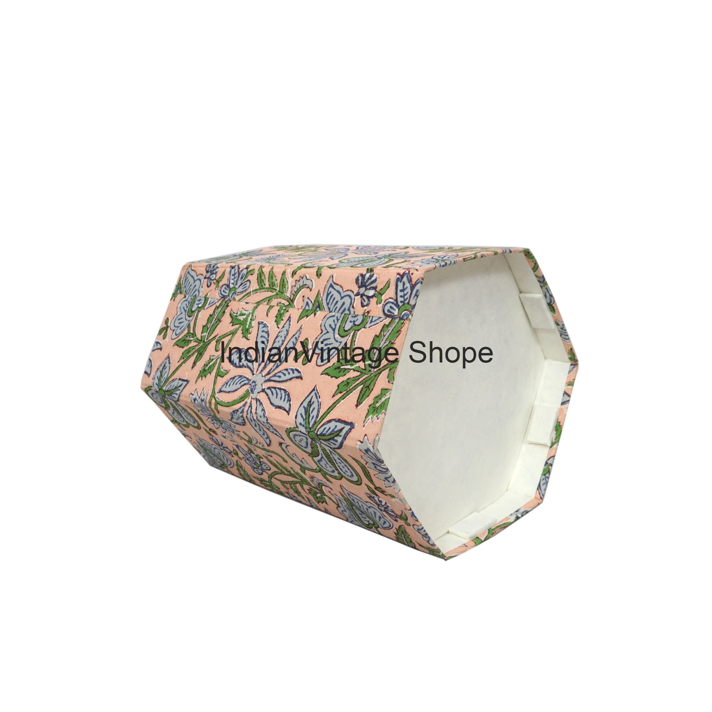 New Waste Bin Study Room Dustbin Hand Block Printed Handmade Home Card ...