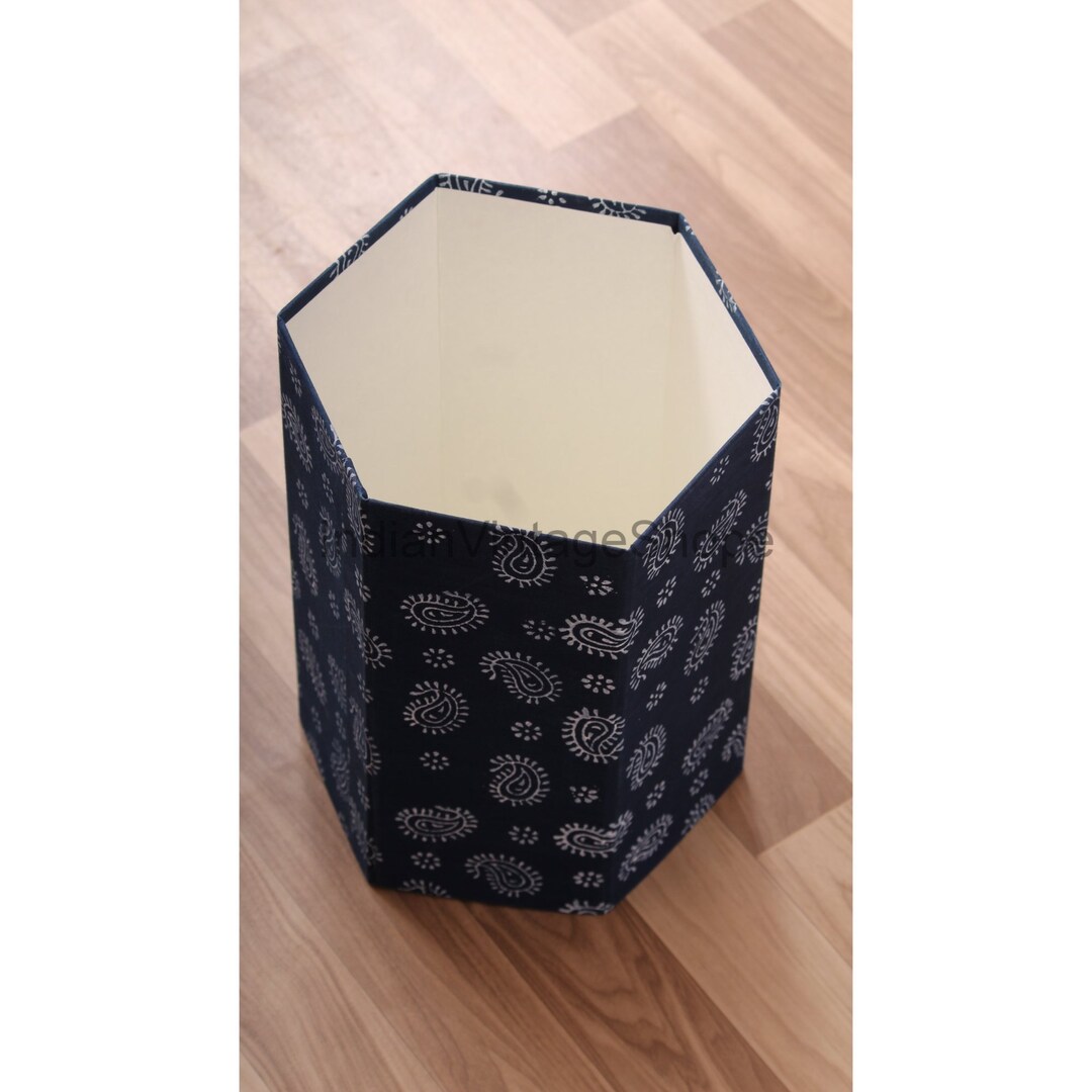 New Waste Bin Study Room Dustbin, Handblock Printed, Custom Paper Bin ...