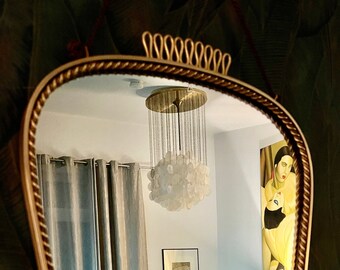 Mid Century Round Wall Mirror by FLABEG Germany / Illuminated - Etsy