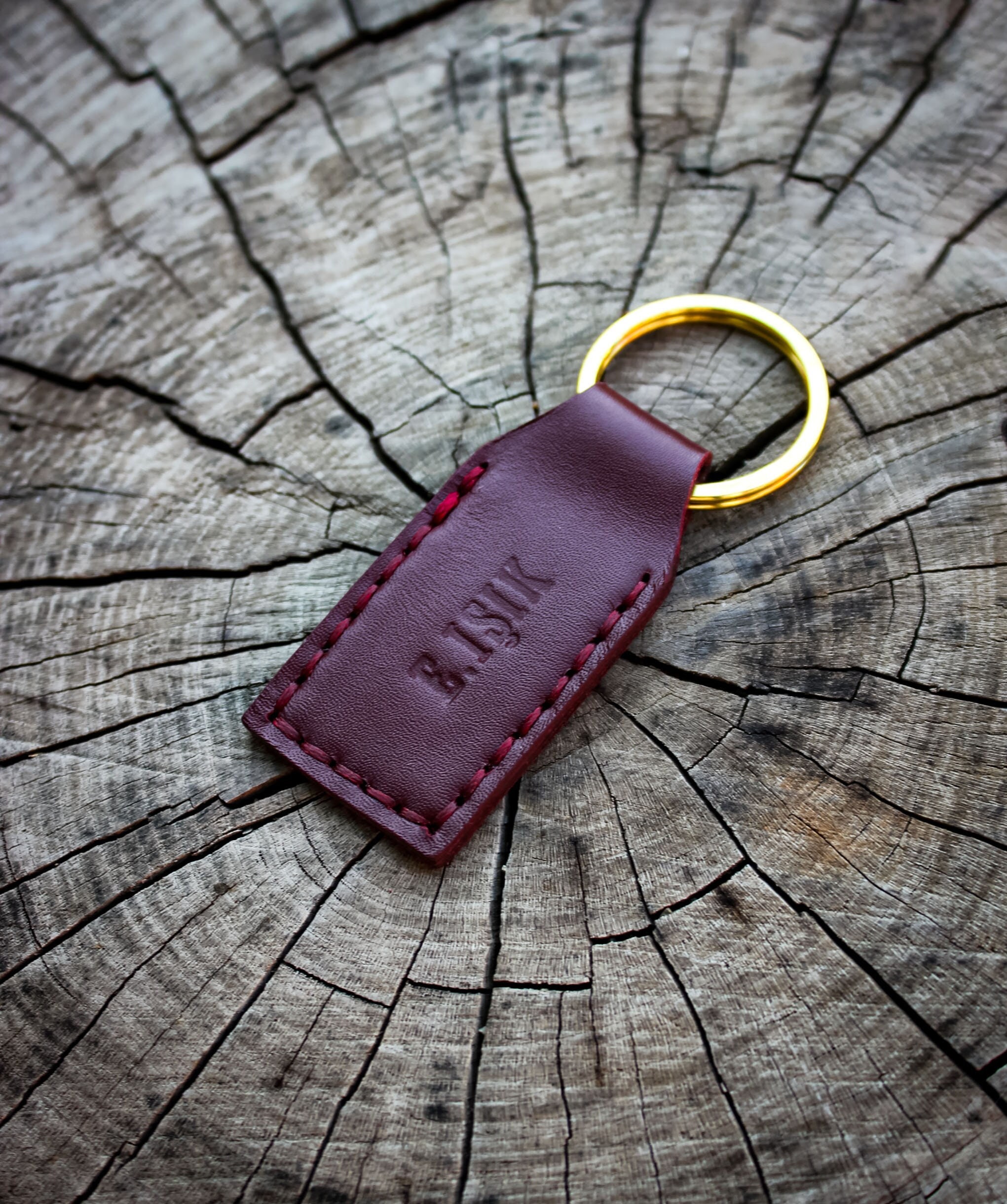 Handmade Leather Keychain Personalised Leather Key | Etsy