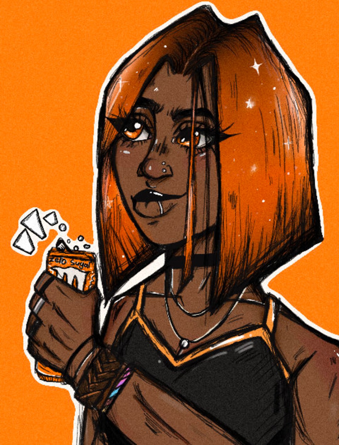 Cool Girl Portrait or Profile Picture (digital Download) - Etsy