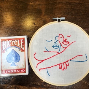 Hand Embroidered 6in Hoop Wall Decoration - Etsy