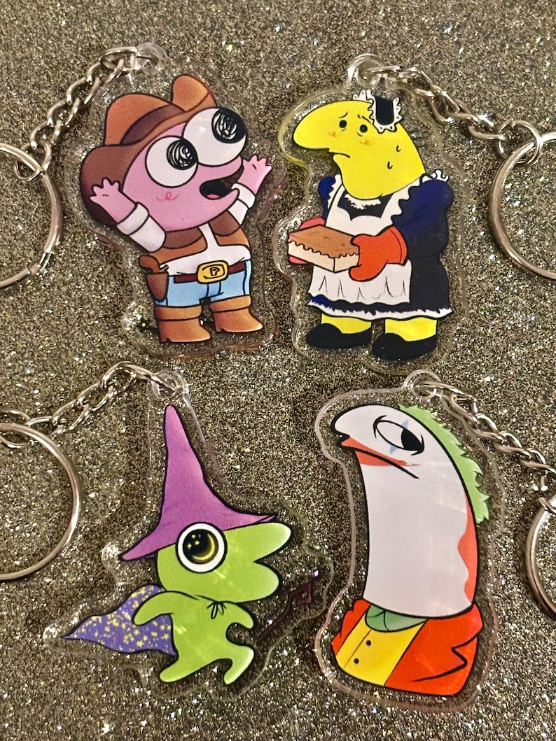 Smiling Friends Halloween Costumes Charms Pim Cowboy Charlie Dompler ...