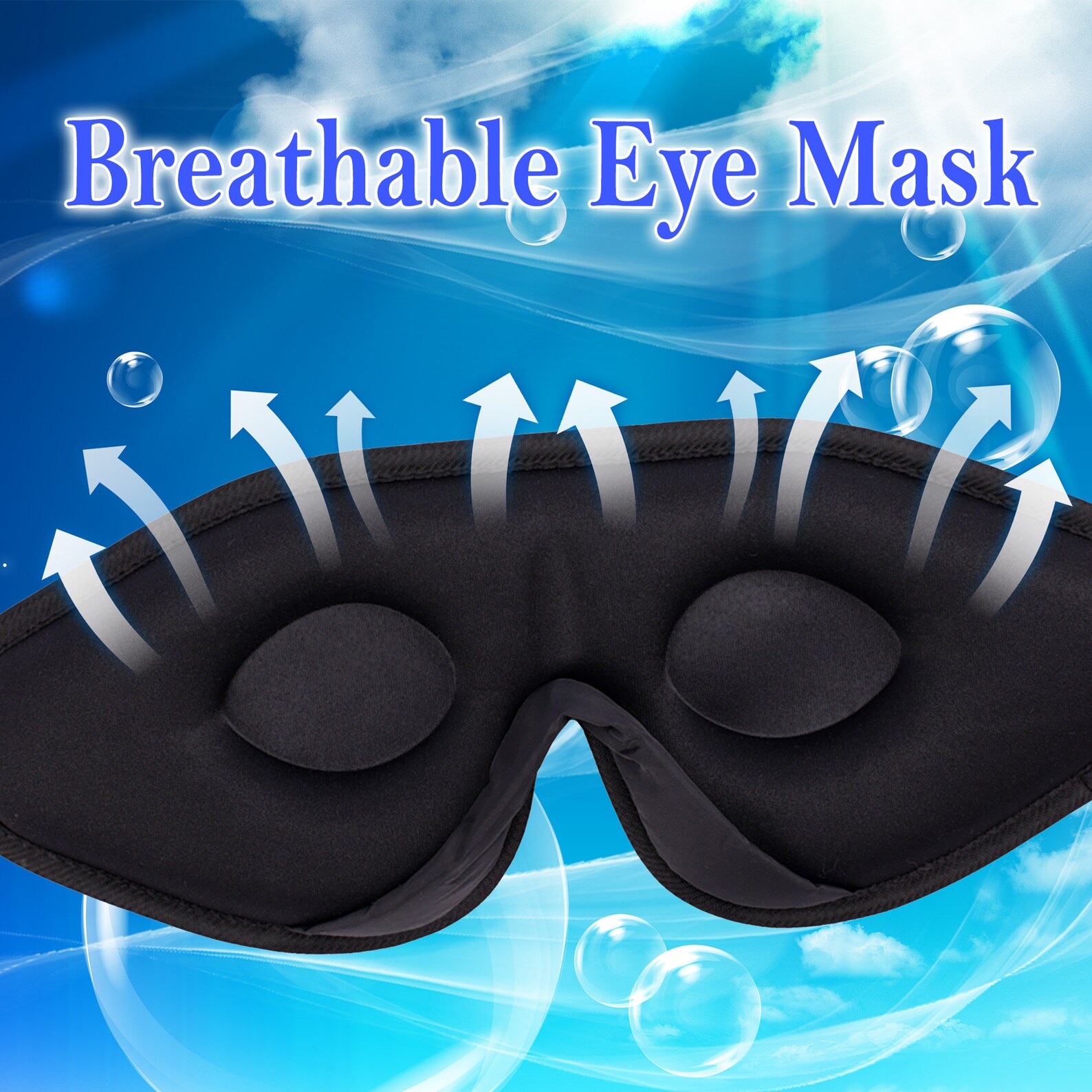 Sleep Eye Mask With Blockout Light Memory Foam 3d Contoured Etsy
