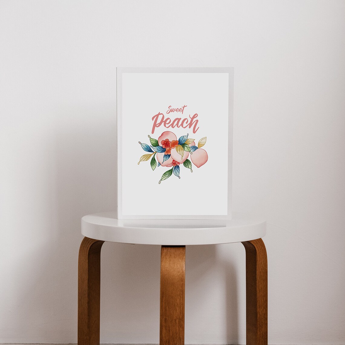 Korean Peach Art / Peach Poster / Fruit Poster / Art Print / Korean Art ...
