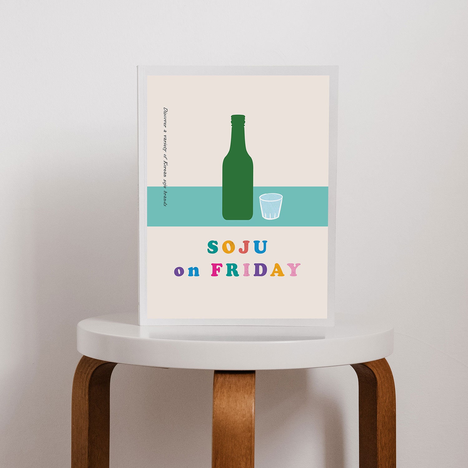 Korean Soju Art Print / Korean Art Wall / Korean Soju Digital - Etsy