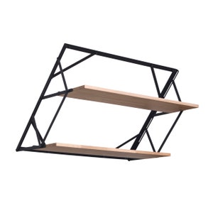 Shelves for slanted walls in attics loft style 2x100 cm | Etsy