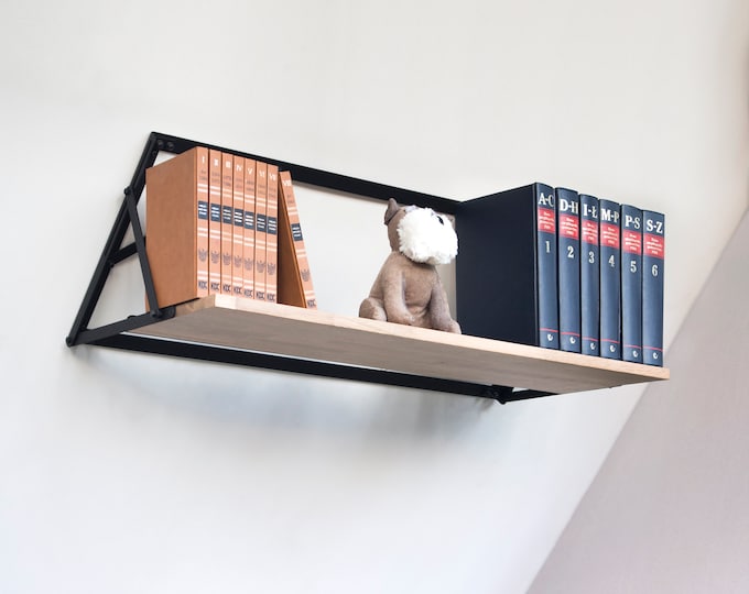Shelf for Slanted Walls in Attics, Loft Style, 100 Cm - Etsy