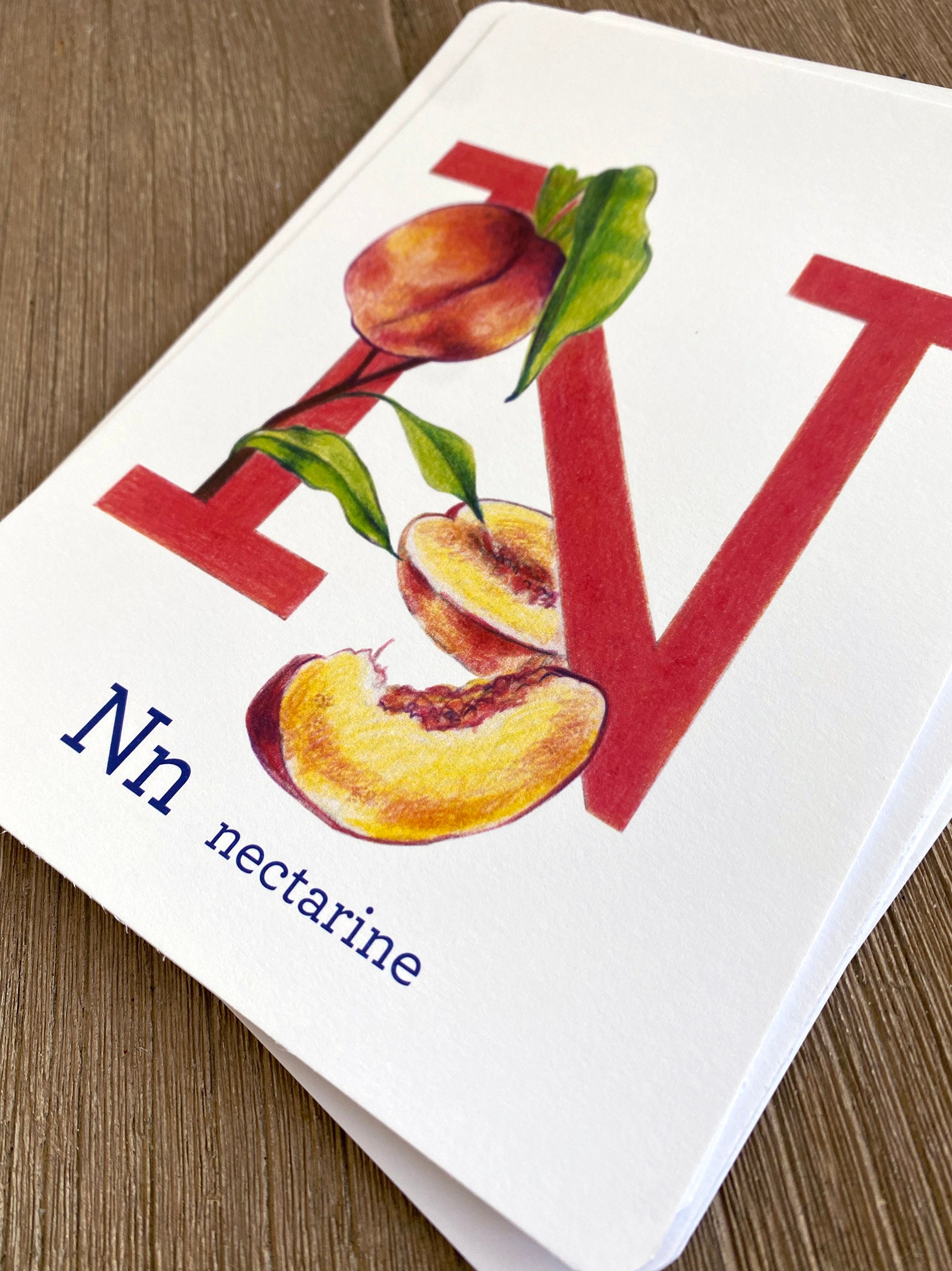 Veggie/fruit ALPHABET Card Set - Etsy