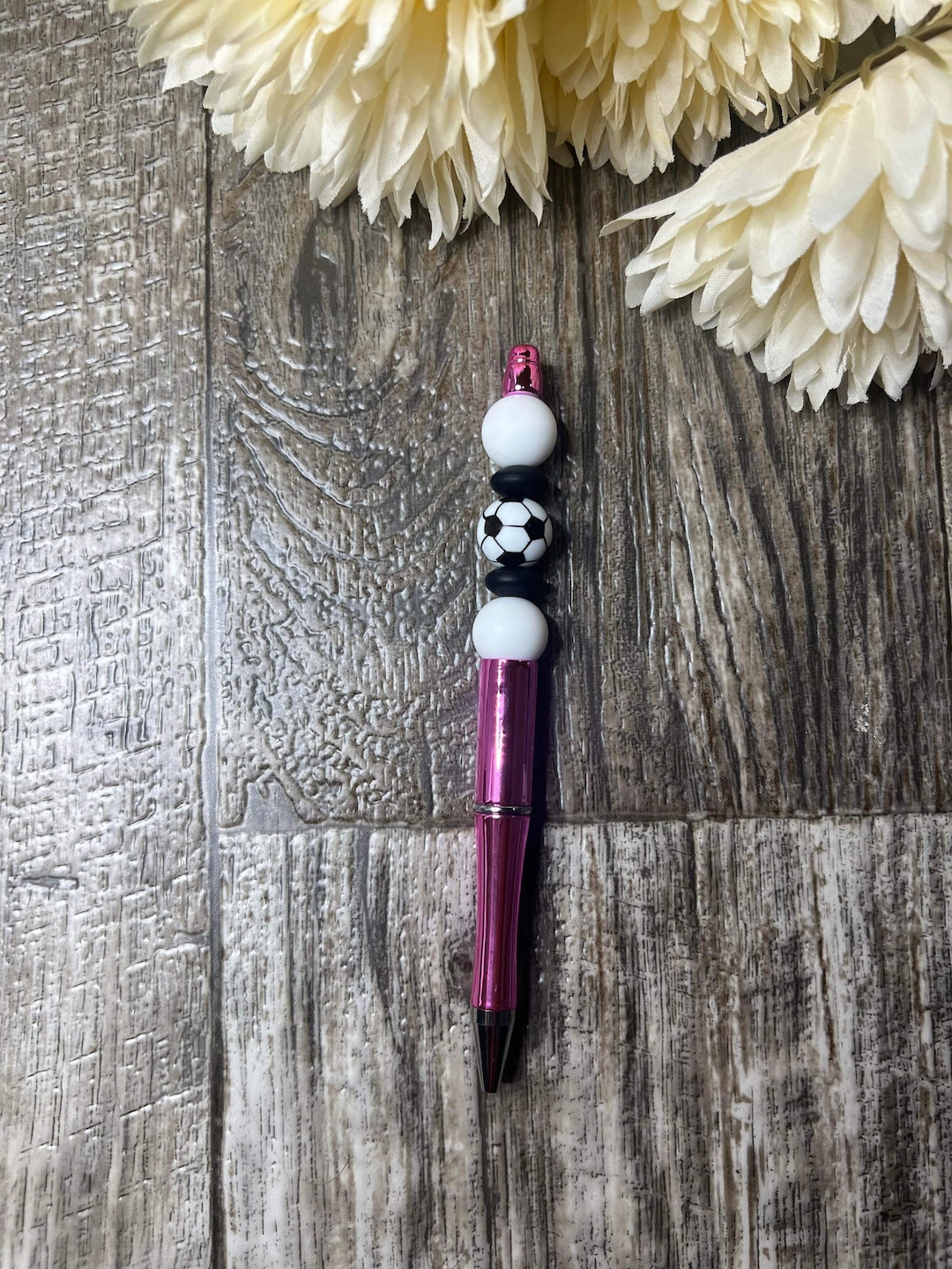 Silicone Soccer Beaded Pens, Soccer Pen, Custom Pen, Gift for Teacher ...