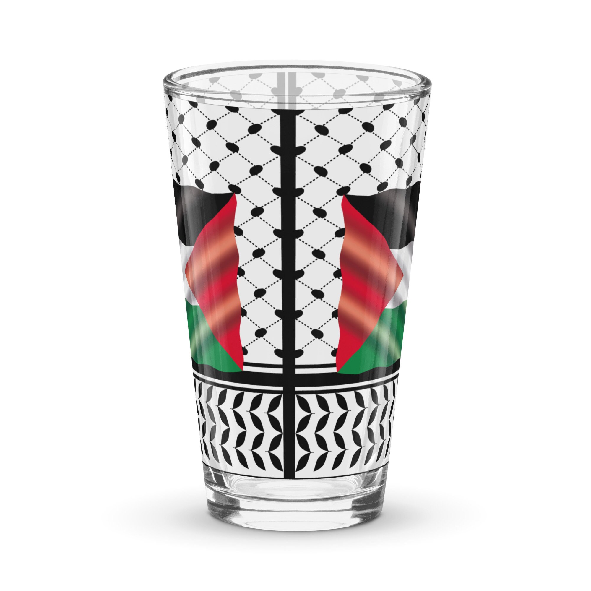 Free Palestine Map Flag Shaker Pint Glass Freepalestine I - Etsy