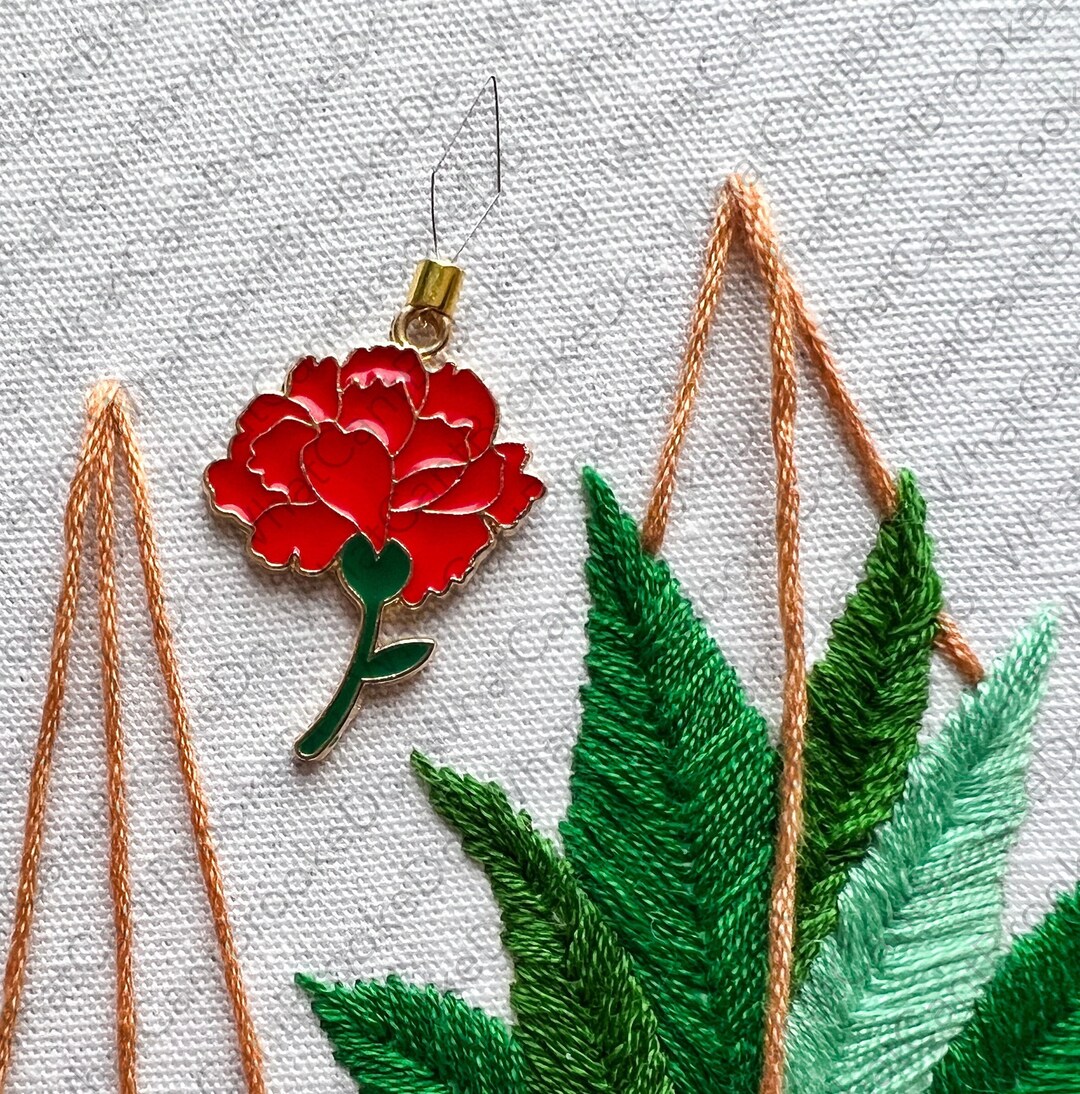 Red Rose Needle Threader With Option to Make Magnetic Threader Minder ...