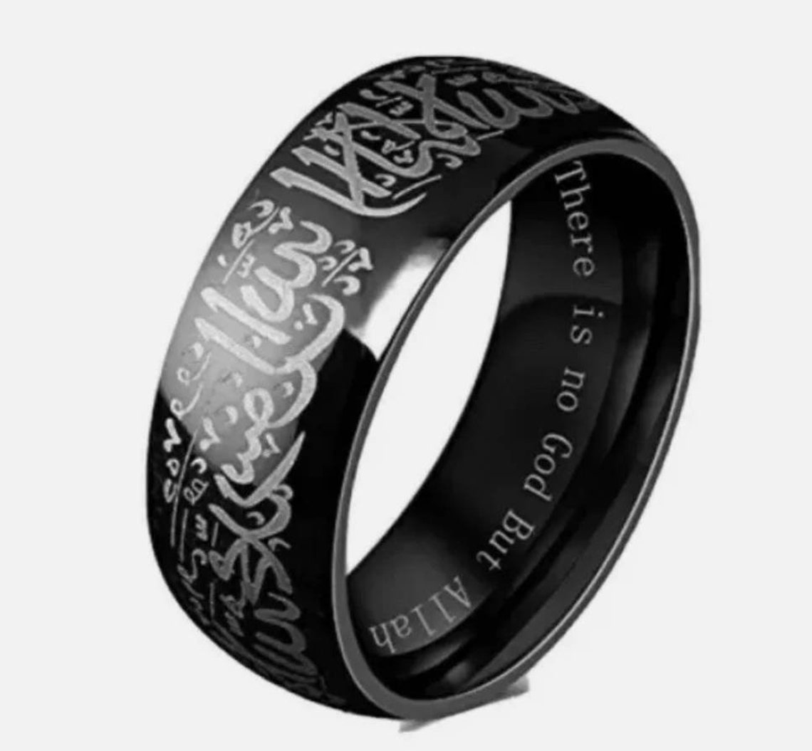 Islamic Shahada Ring for Men Women Jewellery Gift | Etsy