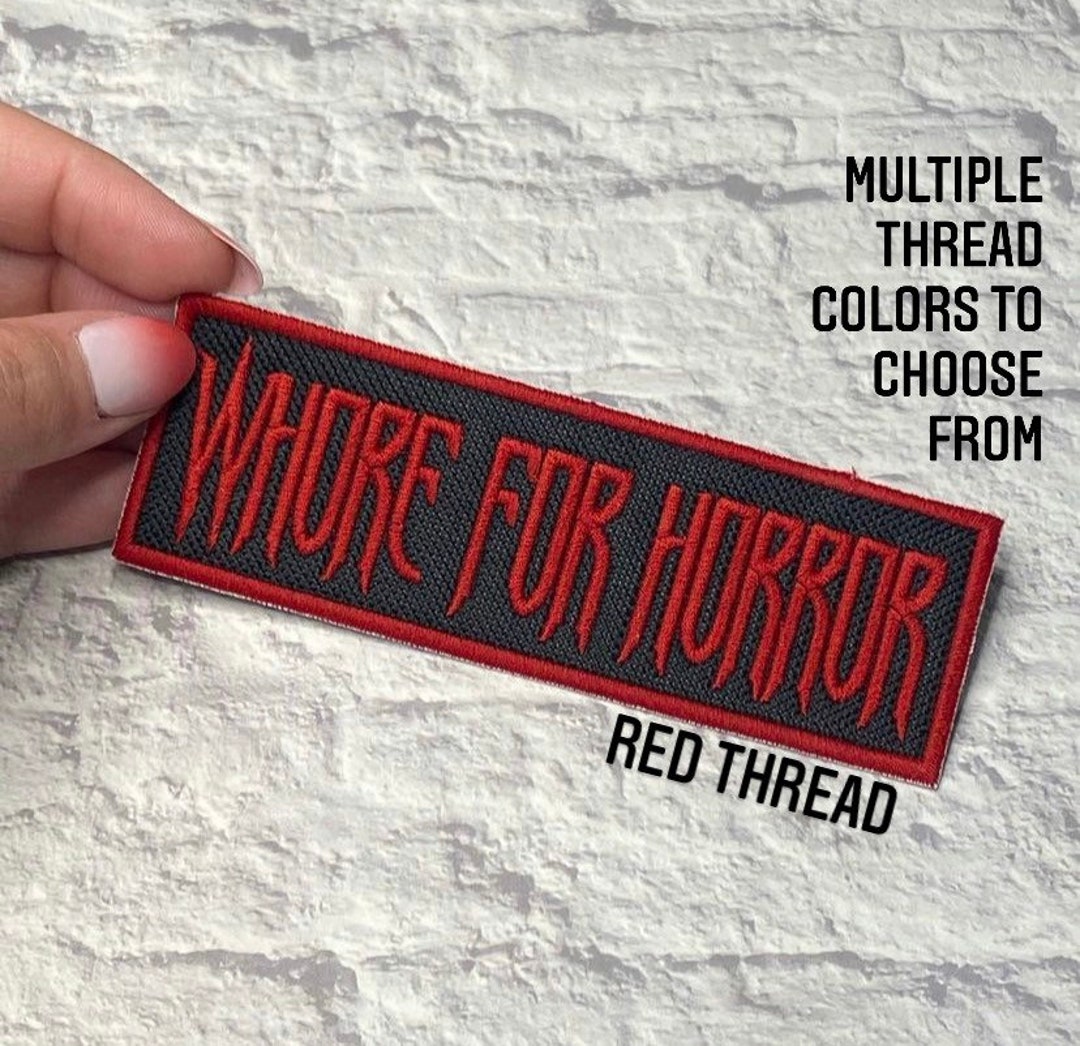 Whore for Horror, Horror Movie Patches, Horror Patches, Horror Gifts ...