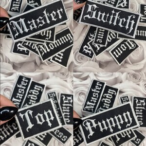 BDSM Patches, Top Patch, Bottom Patch, Kitten Patch, Puppy Patch, Vest ...
