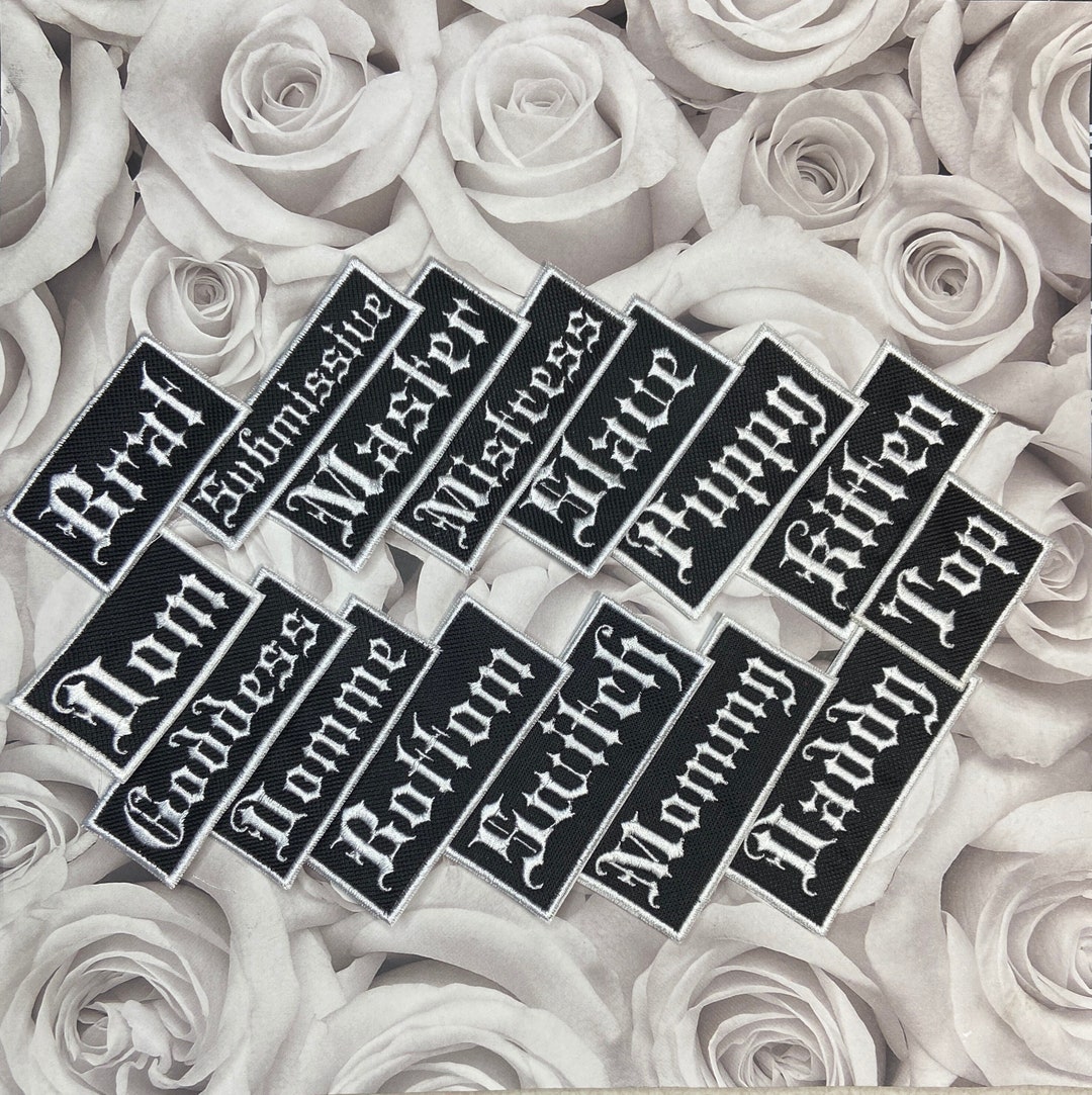 BDSM Patches, Top Patch, Bottom Patch, Kitten Patch, Puppy Patch, Vest ...
