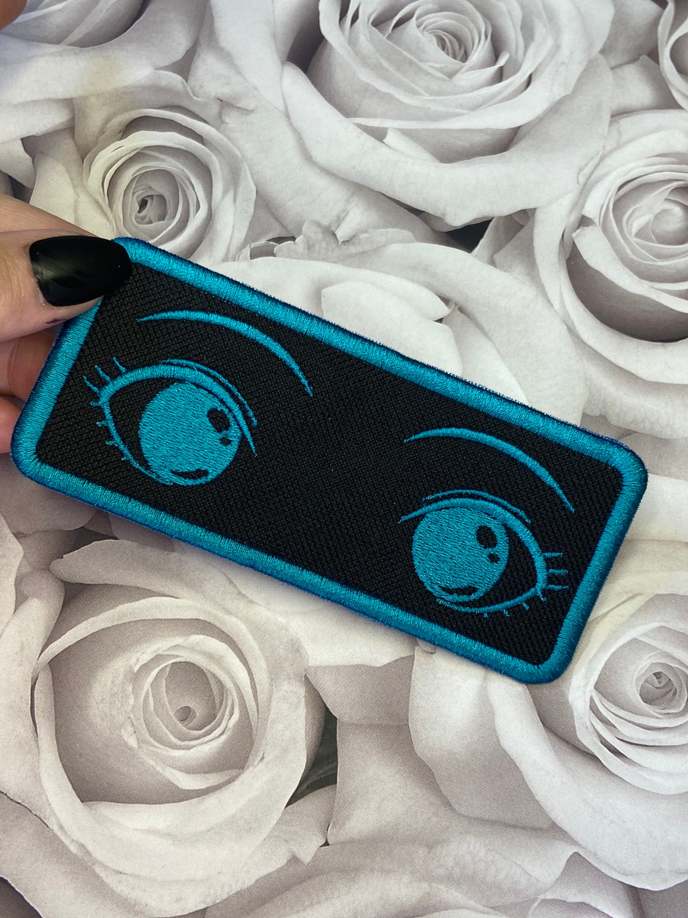 Anime Eyes Embroidered Patch - Iron on Kawaii Gift - Etsy