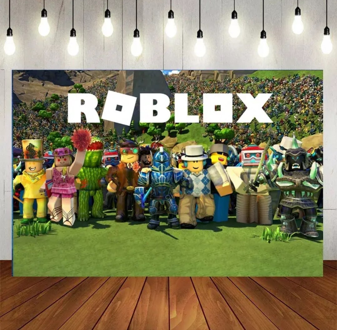 7ftx5ft Roblox Bithday Backdrop - Etsy
