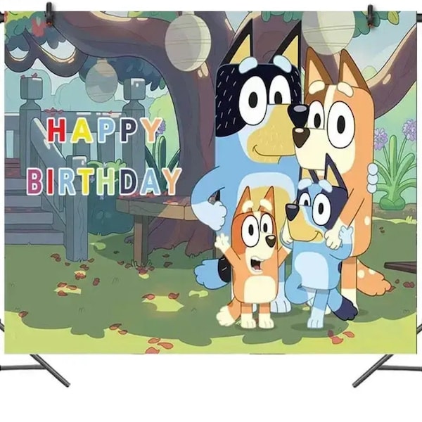 Bluey Backdrop - Etsy