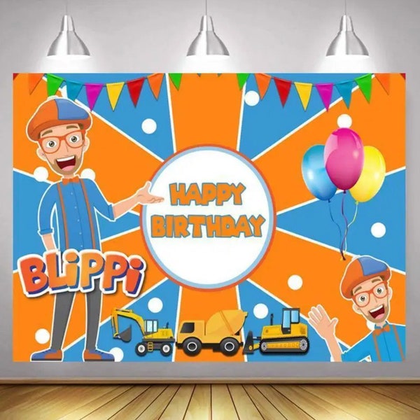 Blippi Backdrop - Etsy