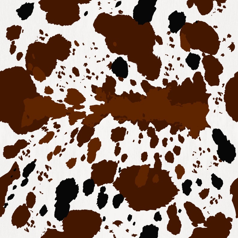 Cow Print Seamless Pattern/cowhide Tiling Pattern/pattern for Fabric ...