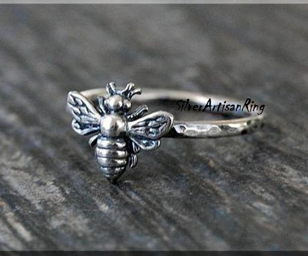 Bee Ring, 925 Sterling Silver Ring ,tiny Bee Ring,bee Jewelry ...