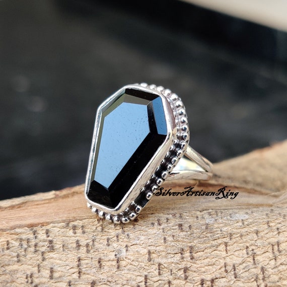 Black Onyx Ring 925 Sterling Silver Ring Handmade Ring Amazing Ring Black Gemstone Ring Woman Ring Gift for her