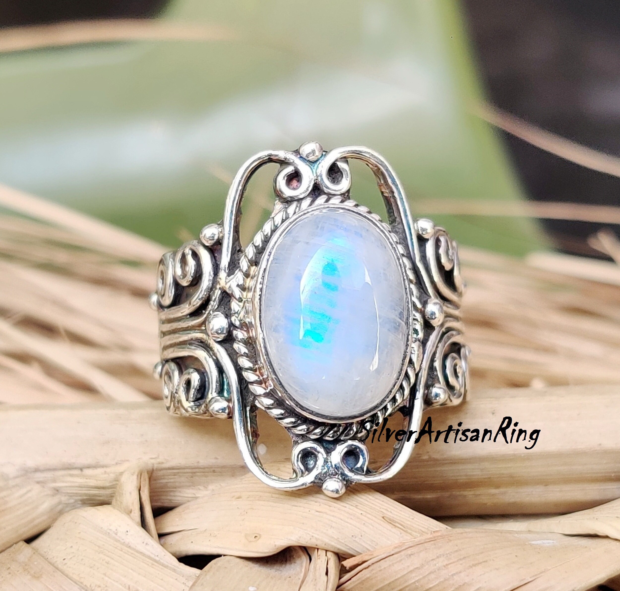 StarGems 925スターリングシルバー 親し Moonstone ユニークな StarGems 925スターリングシルバー 親し Moonstone ユニークな