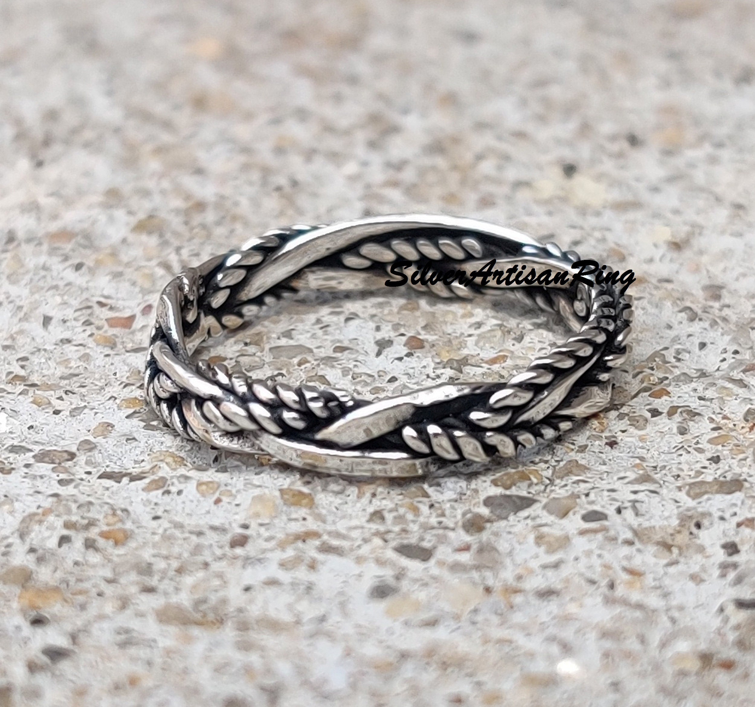 Silver Band Ring 925 Sterling Silver Band Ring Designer Ring Handmade Ring Meditation Ring Birthday Gift Silver Jewelry Gift for her Etsy