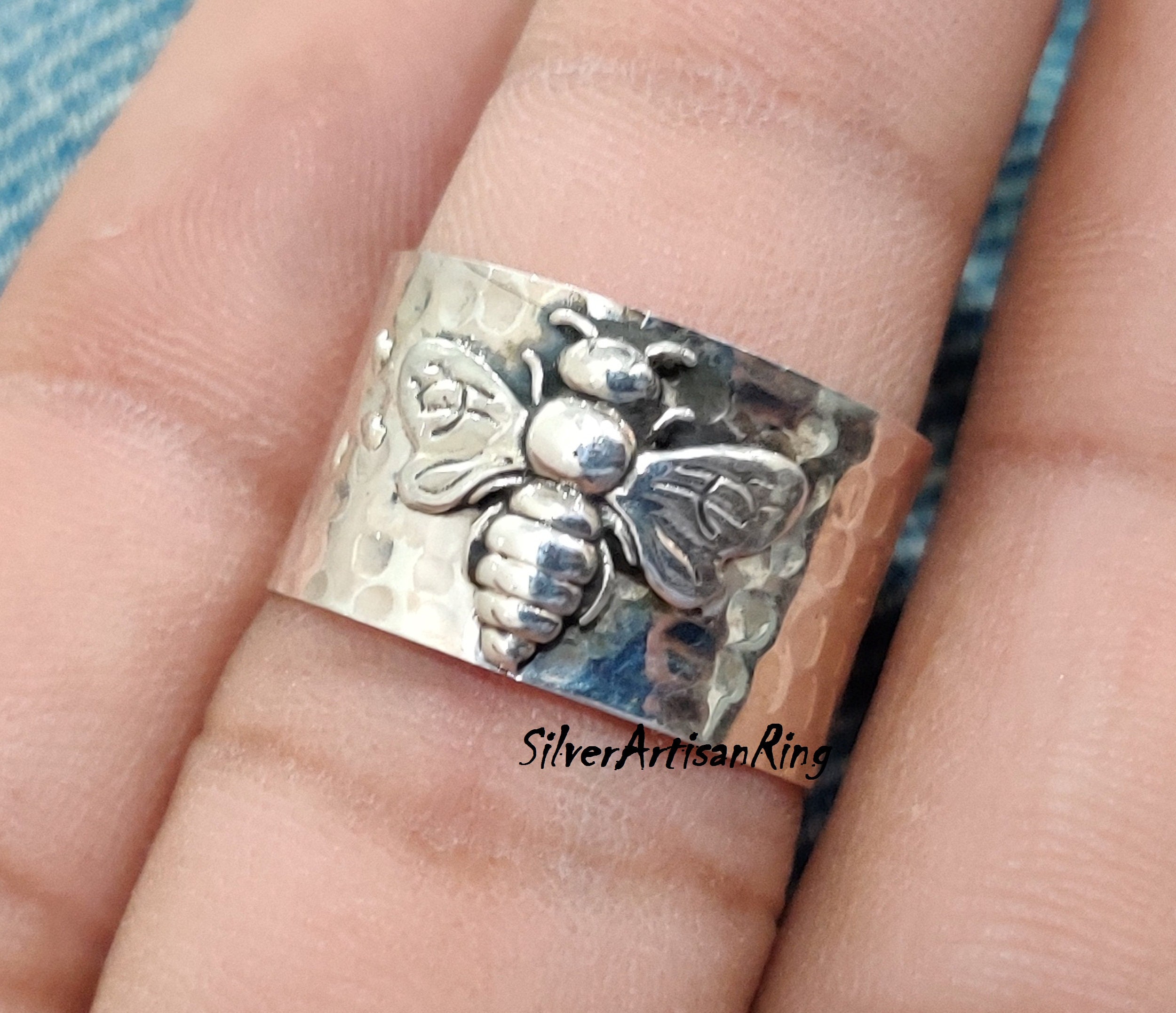 Honey Bee Ring 925 Sterling Silver Ring silver Jewelry | Etsy