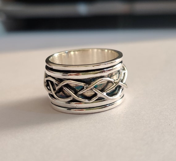 Most Popular Spinner Ring 925 Sterling Silver Ring Meditation | Etsy