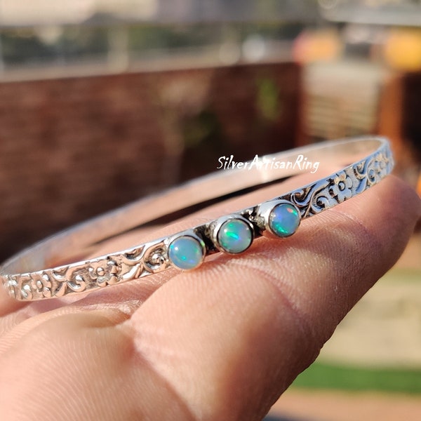 Opal Bangle - Etsy