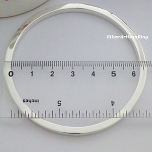 Silver Spinner Bangle, Charm Bangle, 925 Silver Bangle, Handmade Bangle, Cuff Bangle, Dainty ...