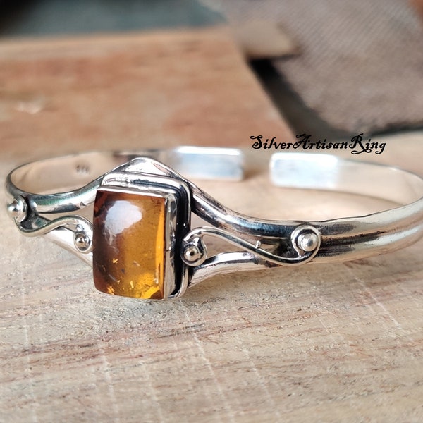 Amber Bangle - Etsy