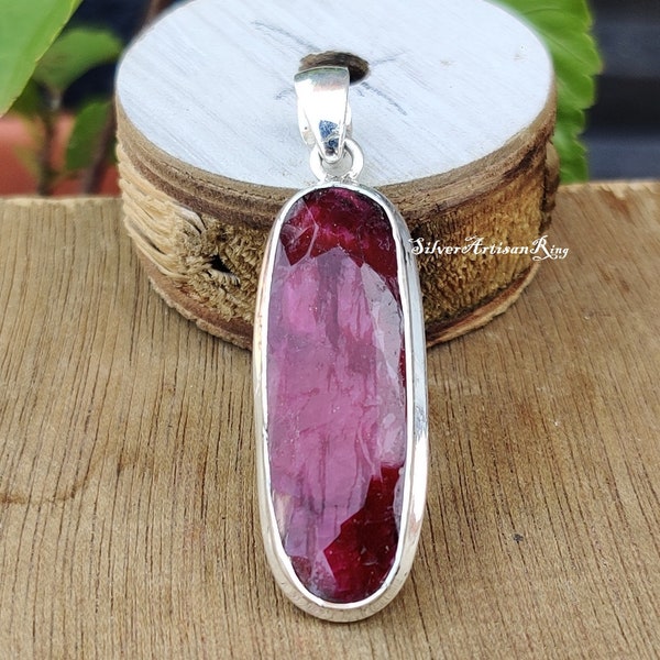 Ruby Pendant - Etsy