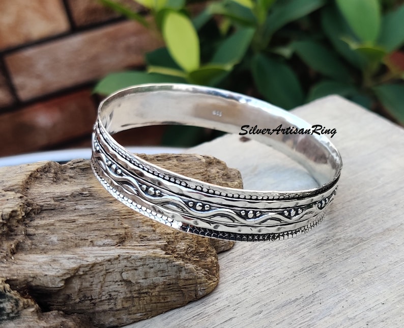 Silver Spinner Bangle Charm Bangle 925 Silver Bangle - Etsy