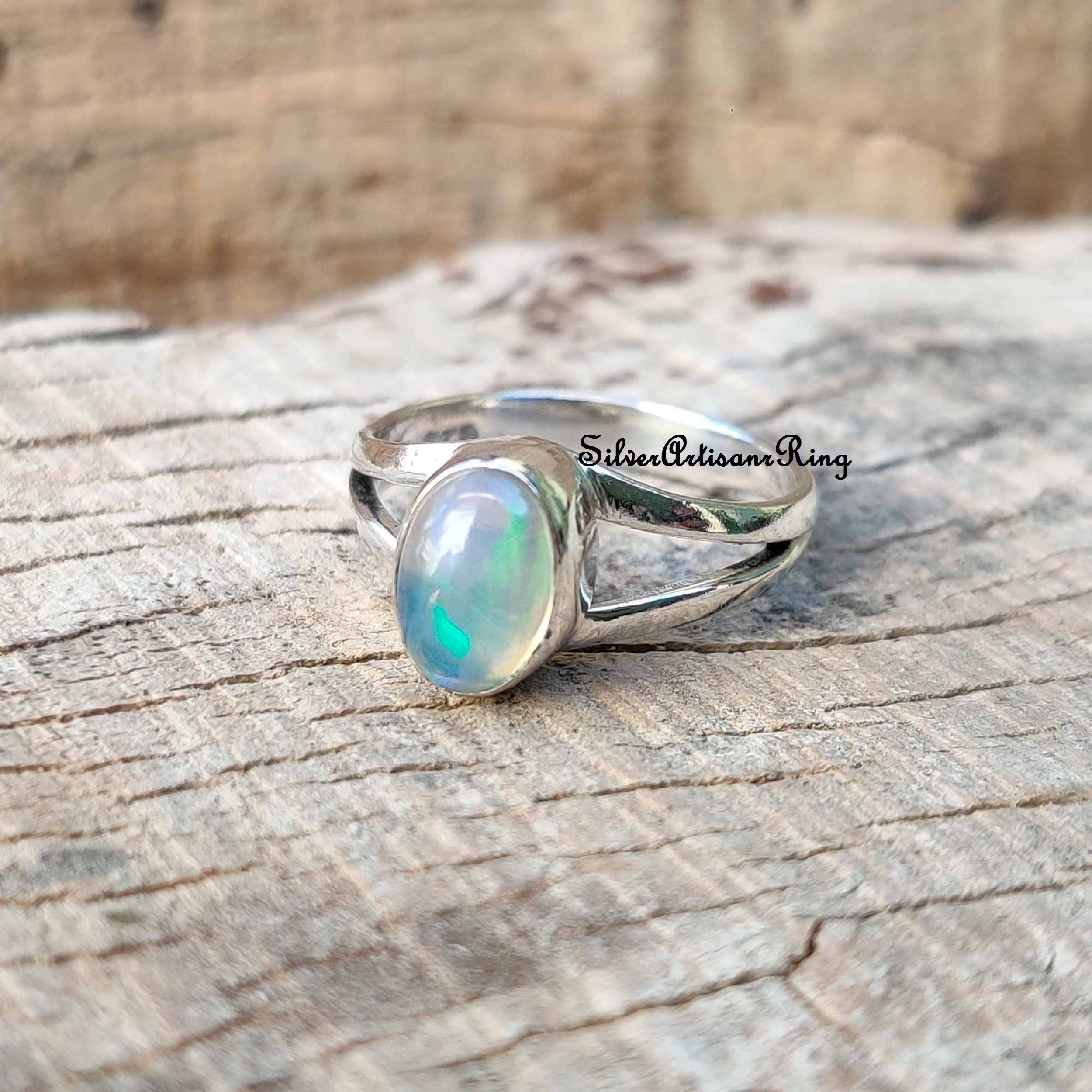 Opal Ring-925 Sterling Silver Ring Designer Ring-meditation - Etsy