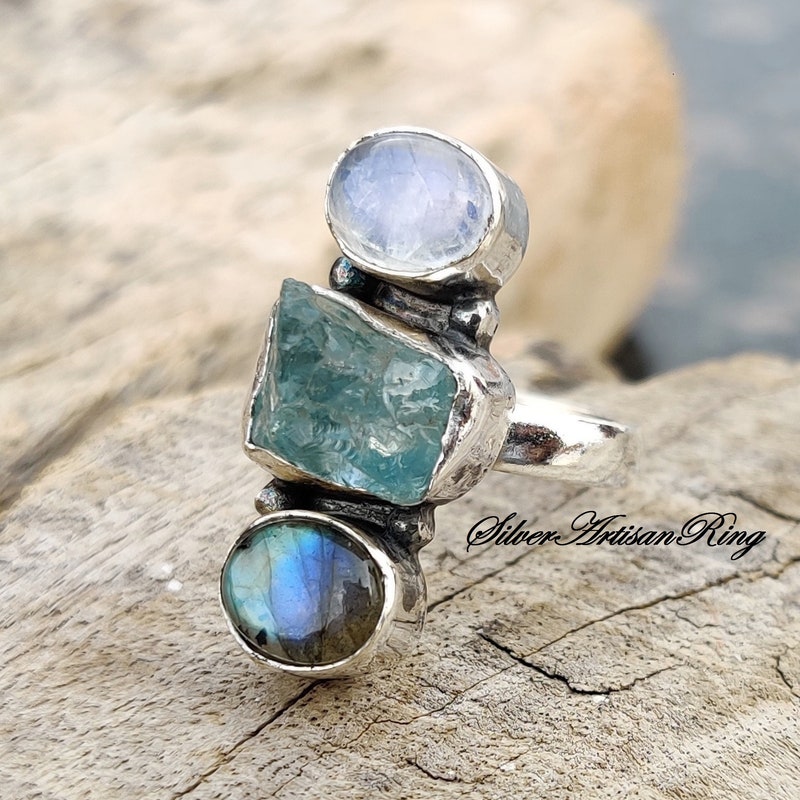 Labradorite Ring - Etsy