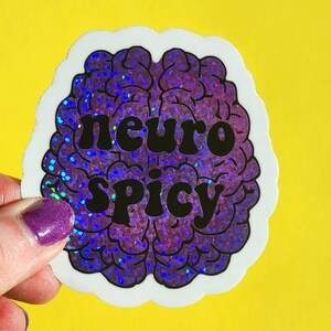 Adhd Sticker Neurodivergent Brain Neuro Spicy Cute Planner Journal ...